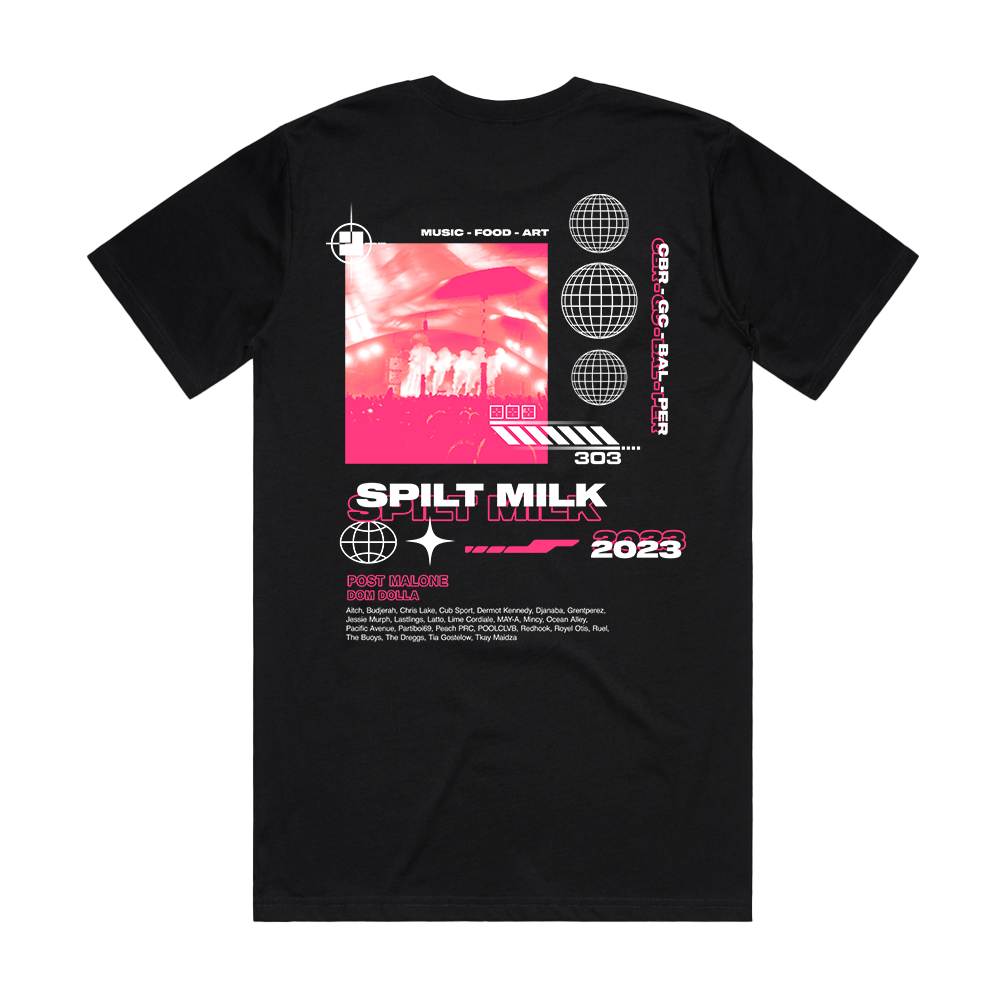 Y2k Lineup Tee – SpiltMilkFestival